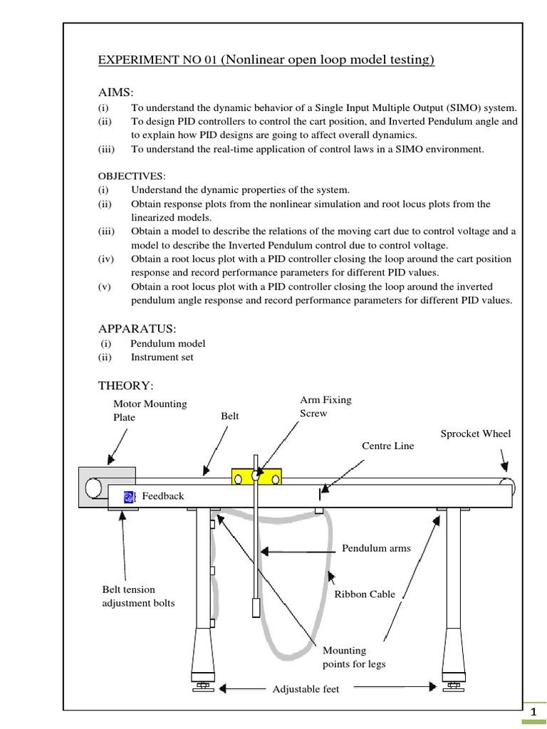Digital Pendulum | PDF | Control Theory | Systems Theory