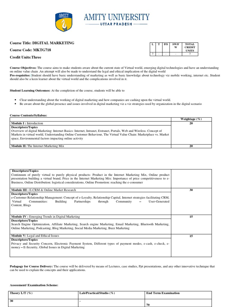 Digital Marketing PDF | Download Free PDF | Digital Marketing | Virtual ...