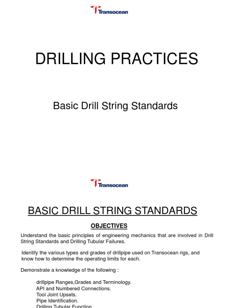Drill String Standards Overview | PDF | Corrosion | Fatigue (Material)