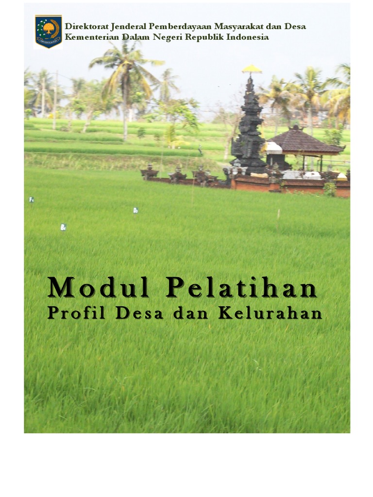 Modul Pelatihan Profil Desa | PDF