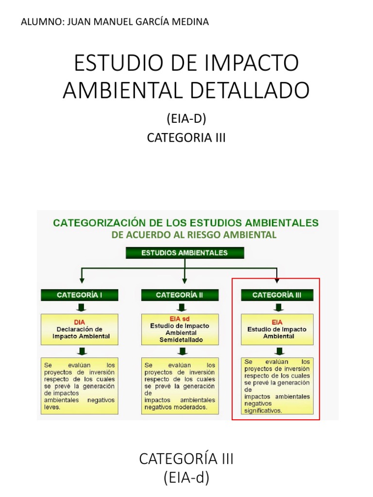 Estudio de Impacto Ambiental Detallado | PDF | Evaluación de impacto ...