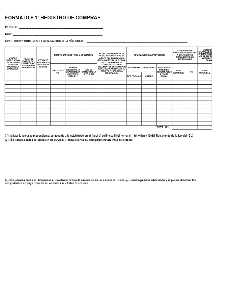 Formato 8.1 - Registro de Compras.xlsx