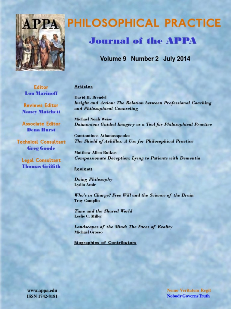 Philosophical Practice | PDF | Psychoanalysis | Psychiatry