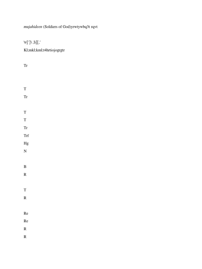 Unorganized collection of words, letters and symbols with no ...