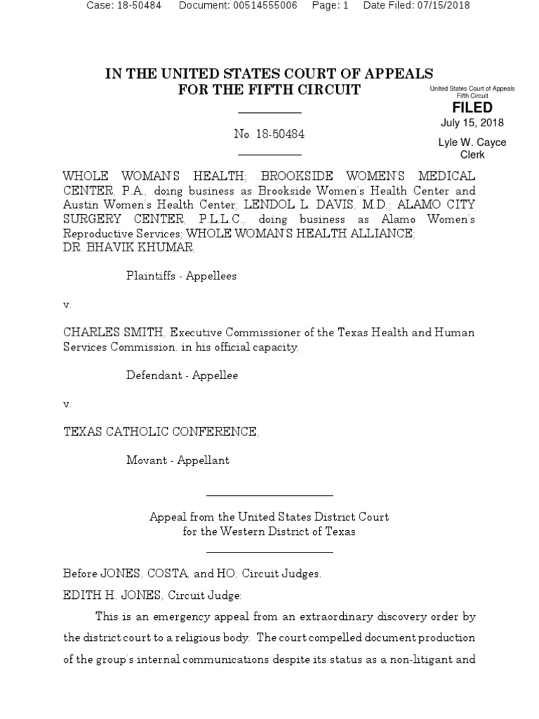 In The United States Court of Appeals For The Fifth Circuit: Filed ...