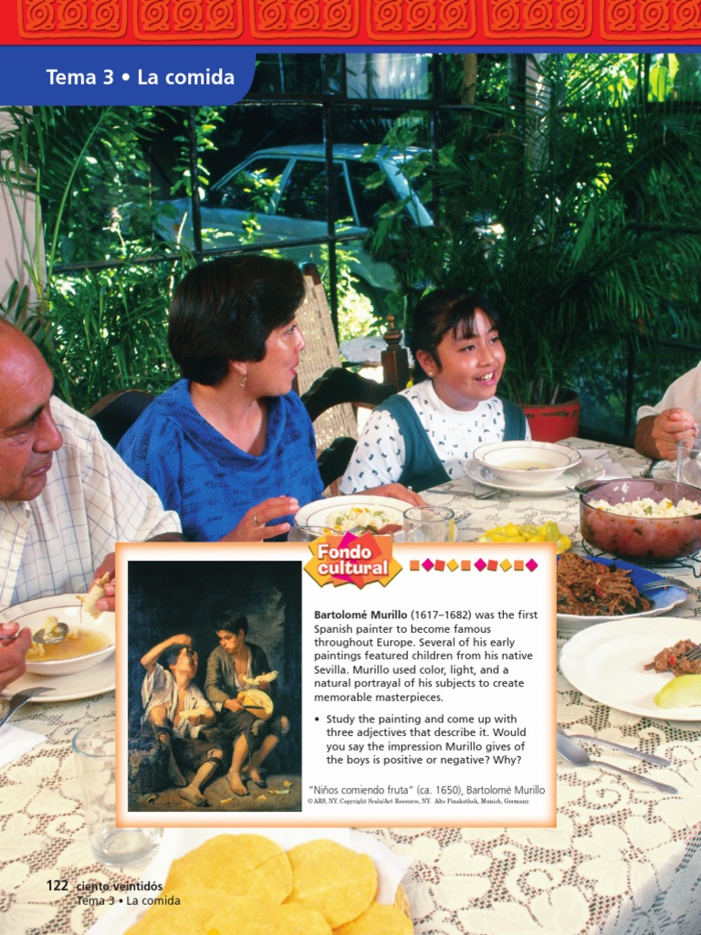 La Comida - Tema | PDF | Meal | Teachers