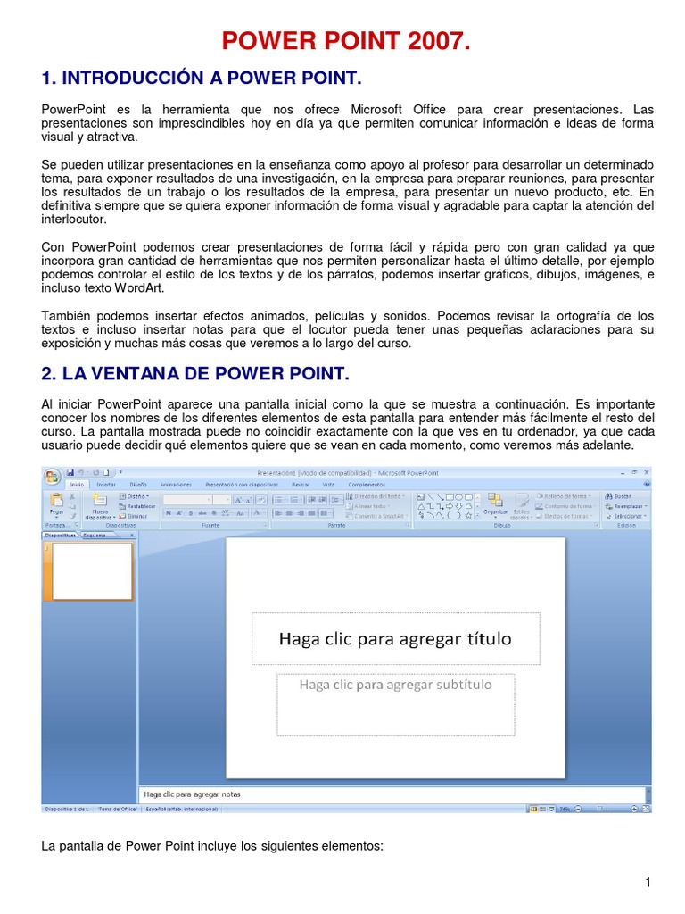 Manual de Powerpoint | PDF | Microsoft PowerPoint | Point and Click