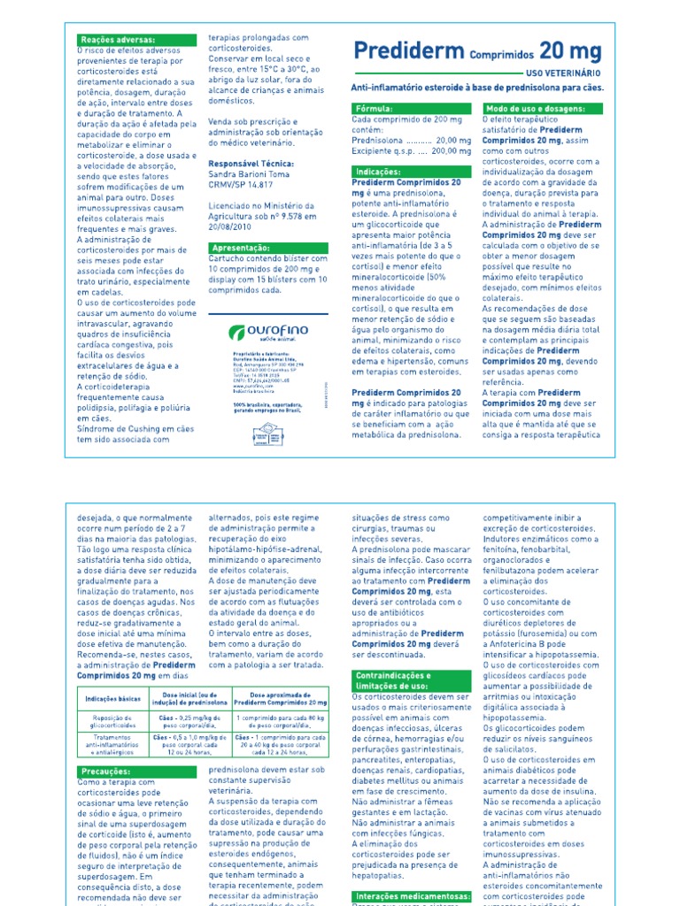 Prediderm - Bula 20 MG PDF | PDF