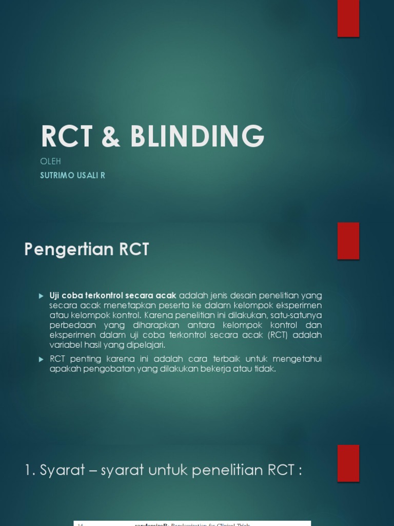RCT & Blinding | PDF