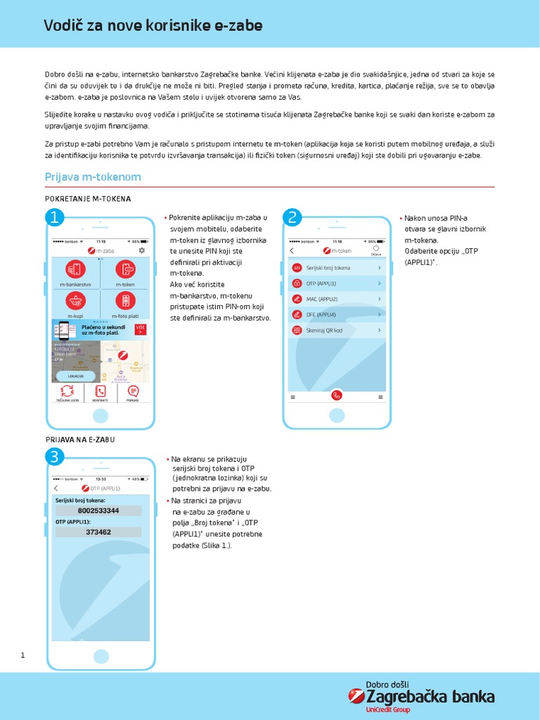 Vodic Za Nove Korisnike e Zabe1 | PDF