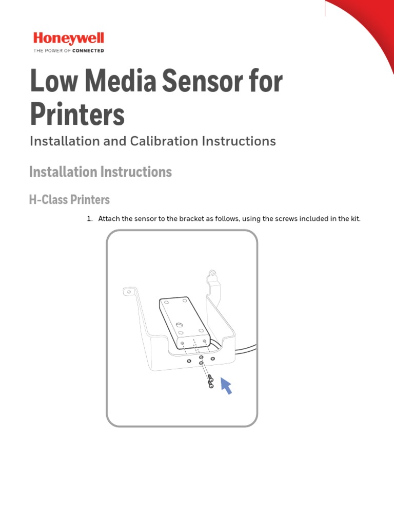 Low Media Sensor For Printers: Installation Instructions | PDF | Usb | Electrical Connector