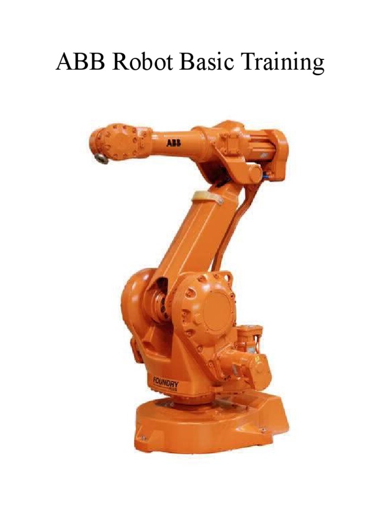 Abb Robot Basic Training Pdf Cartesian Coordinate System Electromagnetic Interference
