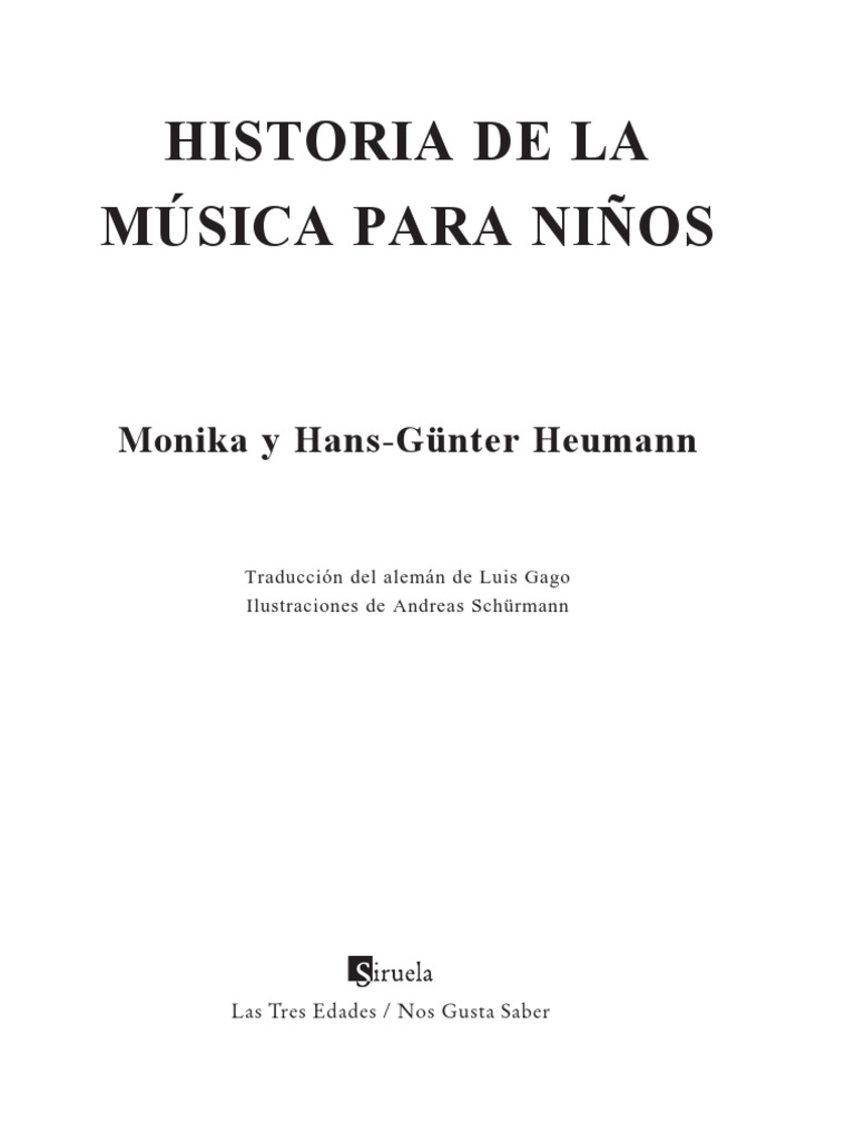 Historia de la Música para Niños | PDF | Instrumentos musicales | Flauta