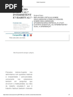 Trabalho Eventual - Intermitente - Permanente | PDF | Tempo