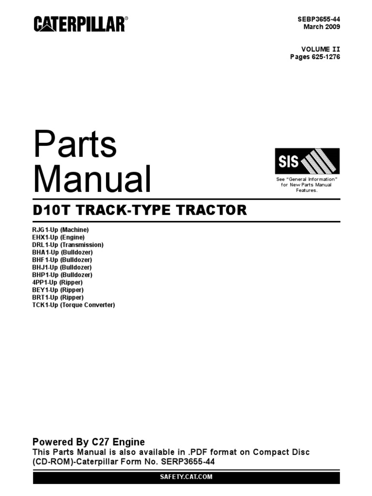 Part Book d10t Vol 2 | PDF | Transmission (Mechanics) | Car