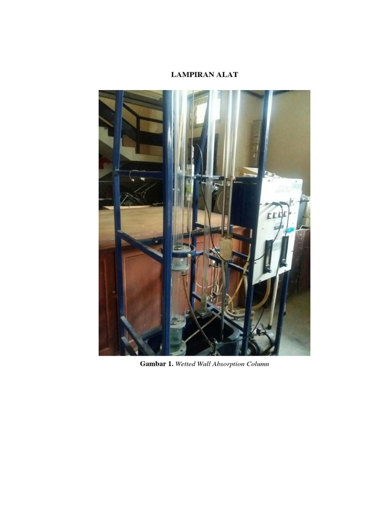 Lampiran Alat: Gambar 1. Wetted Wall Absorption Column | PDF