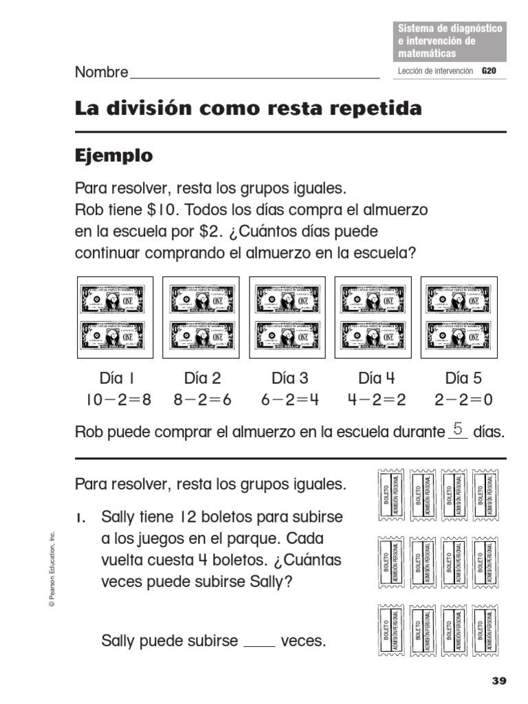 La Division Como Resta Repetida PDF | PDF | Ocio