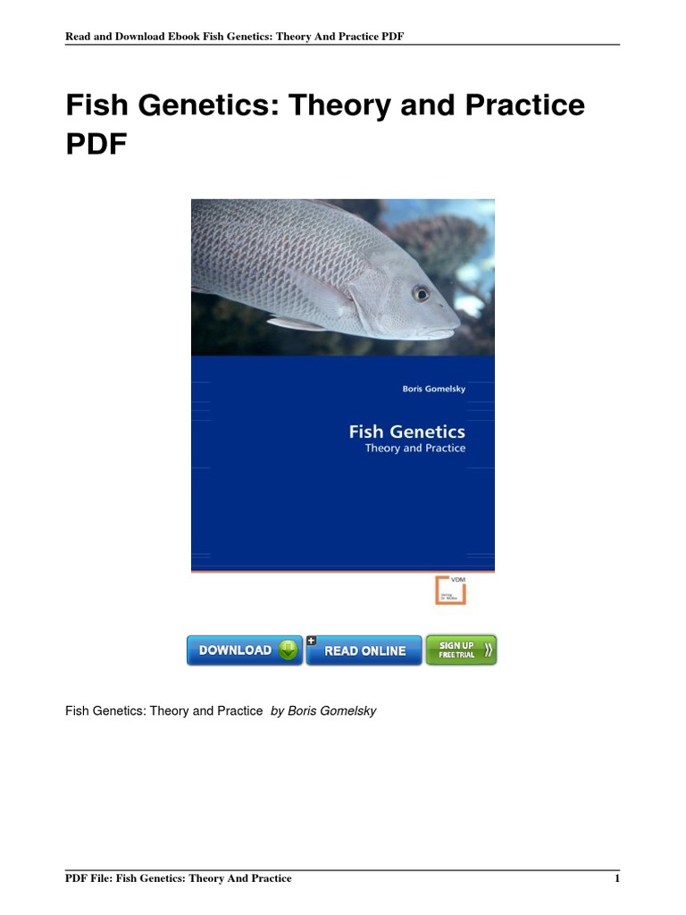 Fish Genetics: Theory and Practice PDF | PDF | Wellness | Science ...