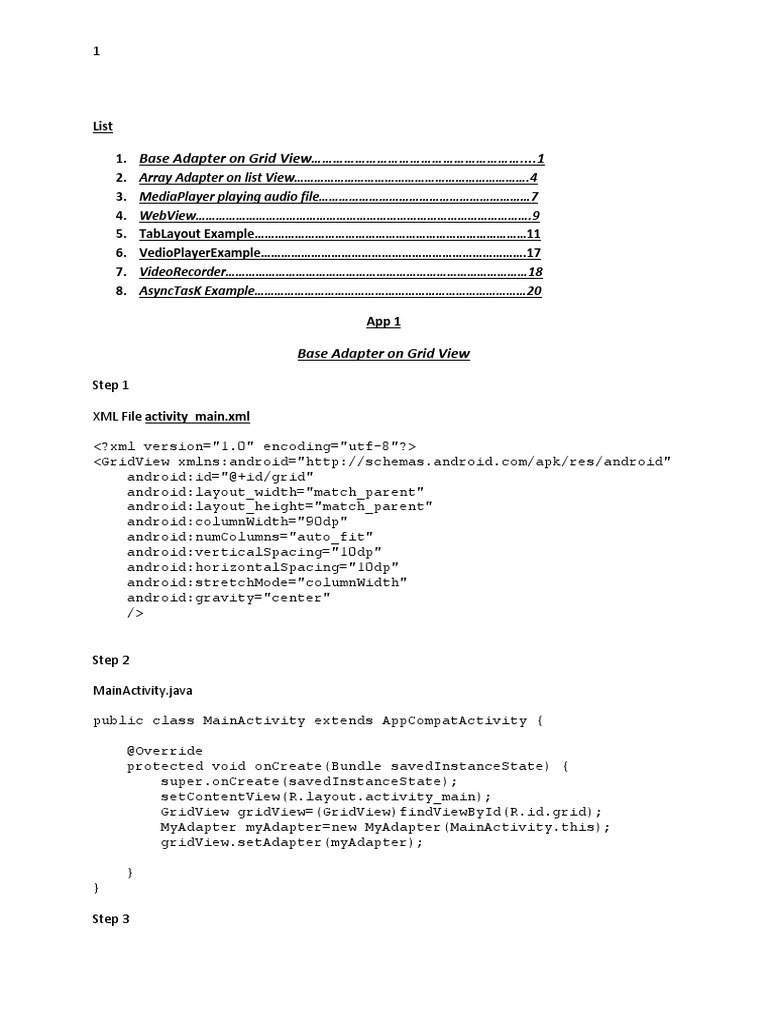 Android Codes | PDF | Areas Of Computer Science | Software Engineering