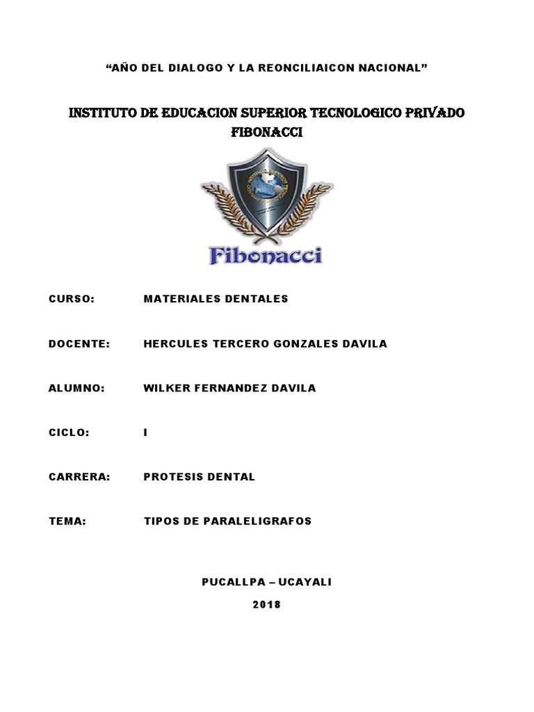 Tipos y partes del paralelígrafo dental | PDF | Dentadura postiza ...