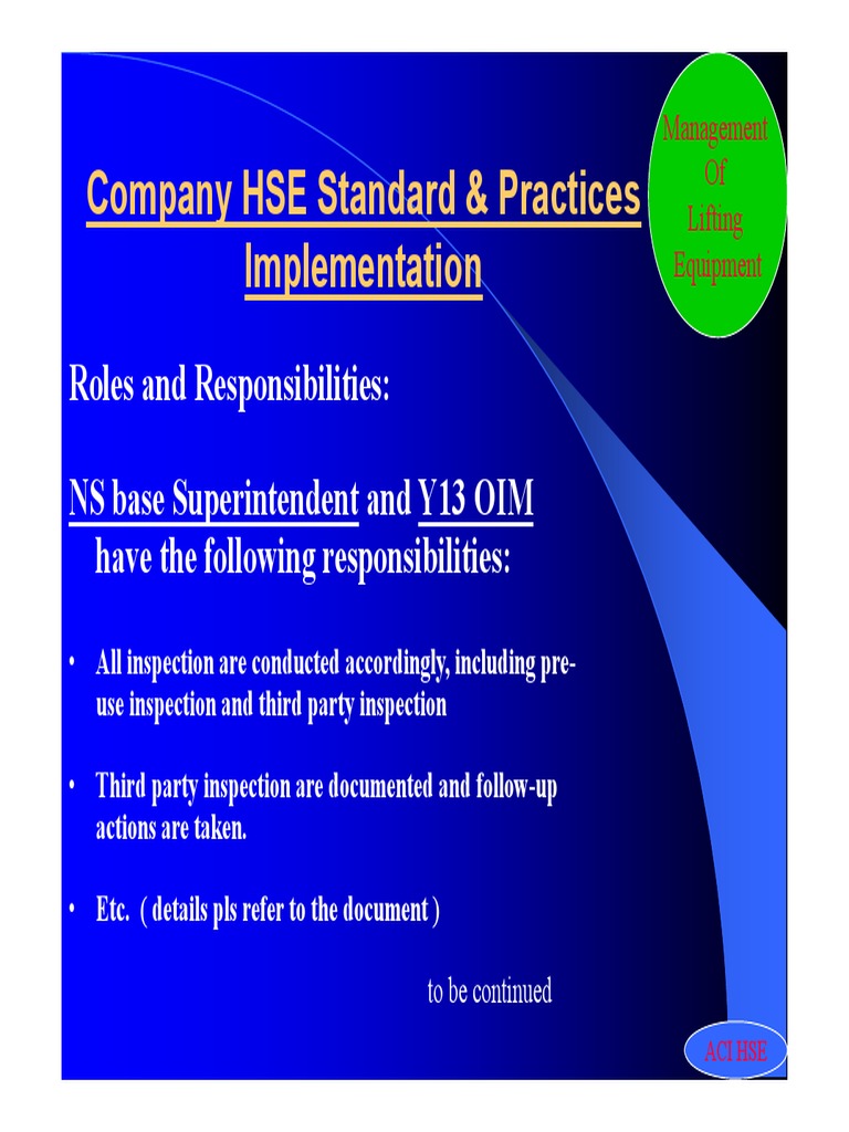HSE Standards for Lifting Equipment | PDF | Technology & Engineering