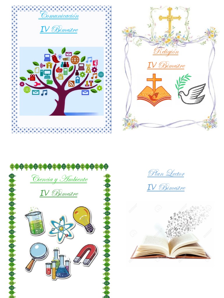 Caratulas IV Bimestre Parte 2 | PDF