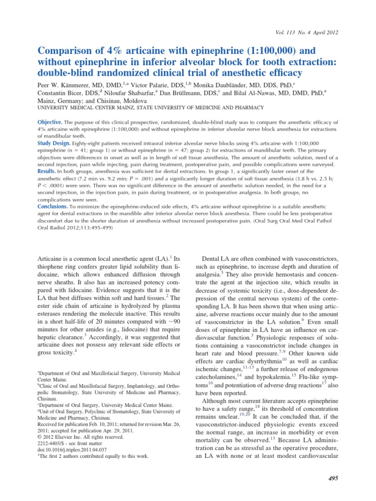 Epinephrine | PDF | Anesthesia | Health Sciences