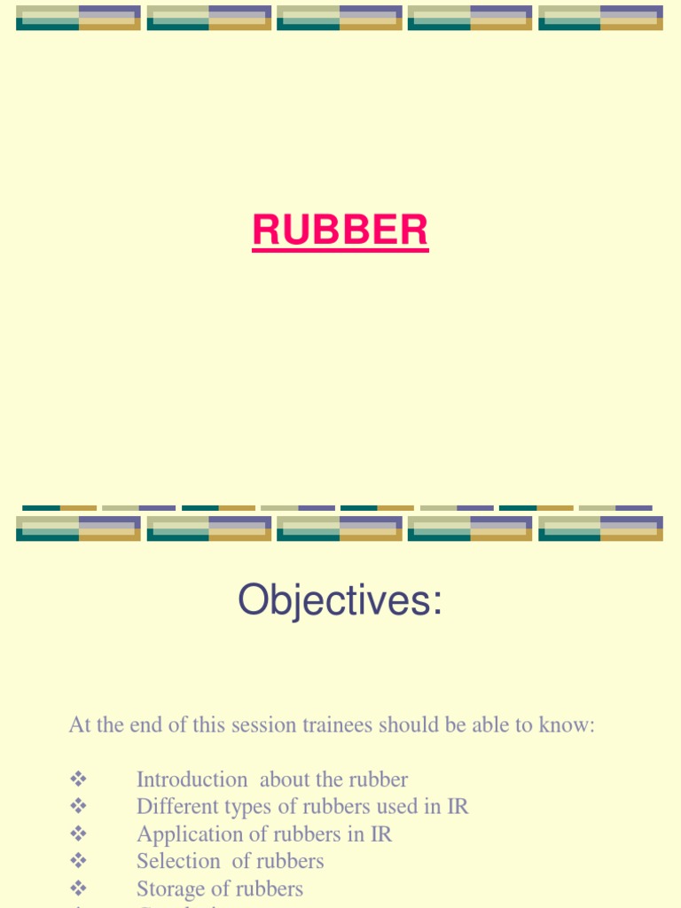 Rubber | PDF | Natural Rubber | Polymers
