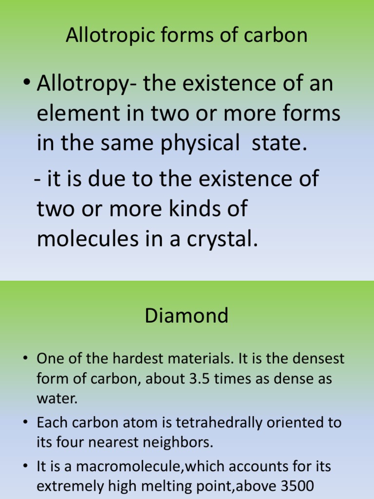 Forms of Carbon | Download Free PDF | Graphite | Carbon