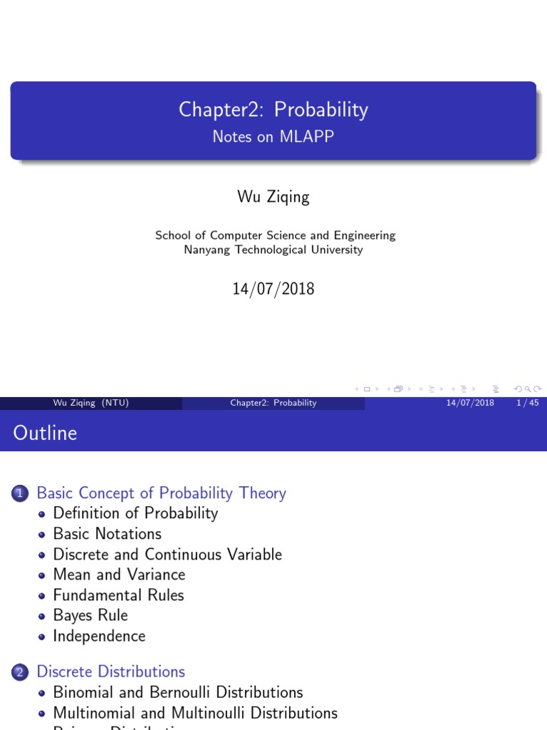 Chapter2 Probability | PDF | Probability Theory | Probability Distribution