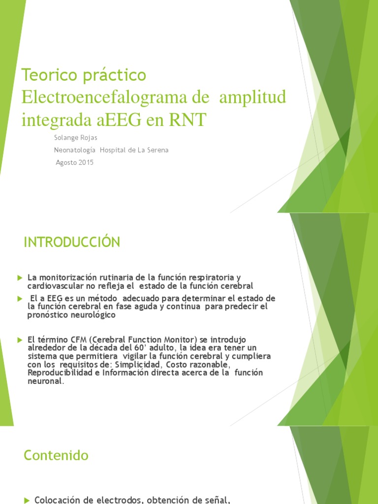 aEEG en Neonatología: Guía Práctica | PDF | Dormir | Sistema nervioso