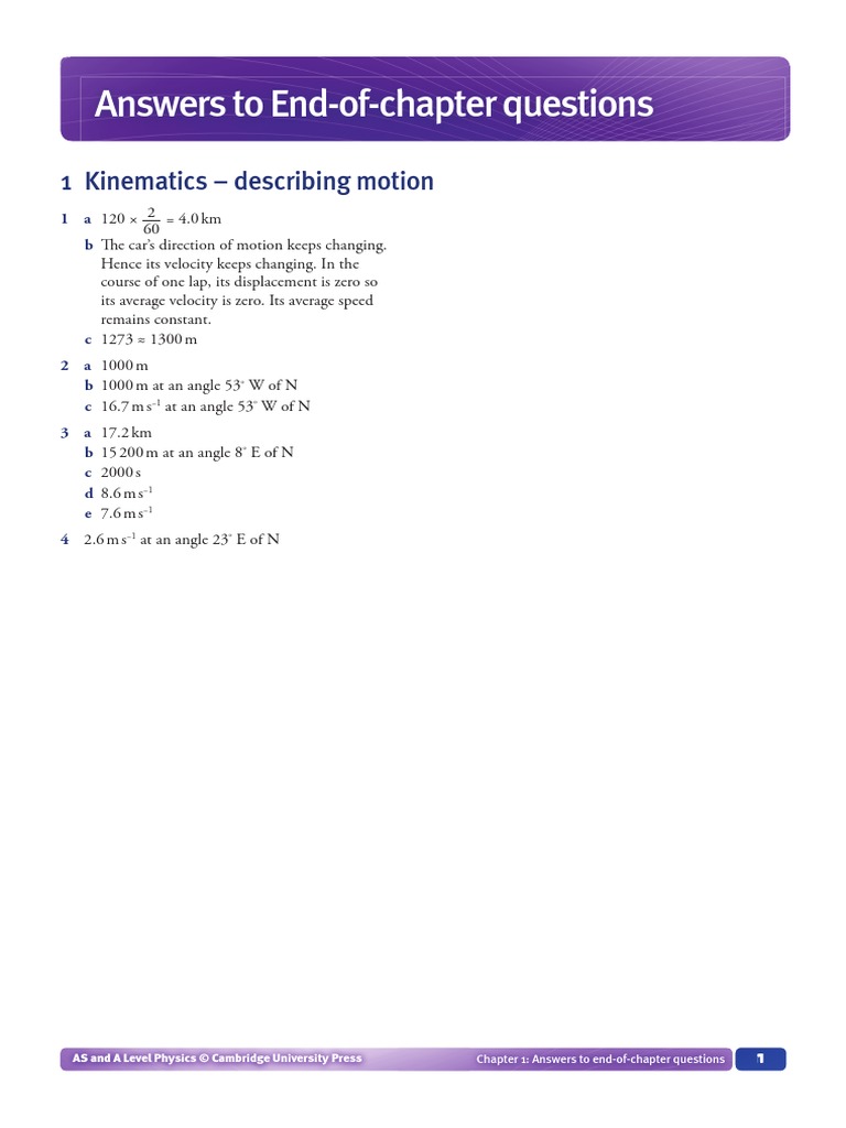 Physics Answers | PDF | Momentum | Force
