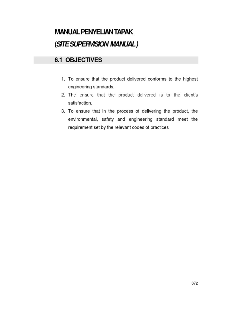 Site Supervision Manual PDF | PDF