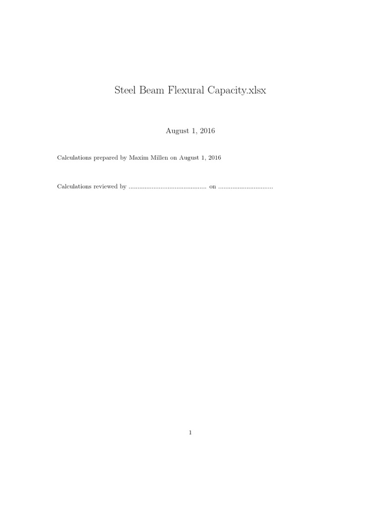 Steel Beam Flexural Capacity Guide | PDF | Bending | Continuum Mechanics