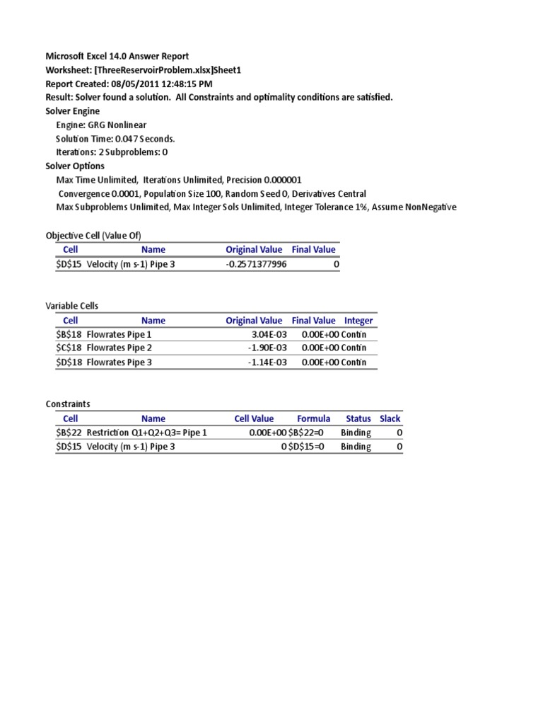 Three Reservoir Problem Pdf Physics Applied Mathematics
