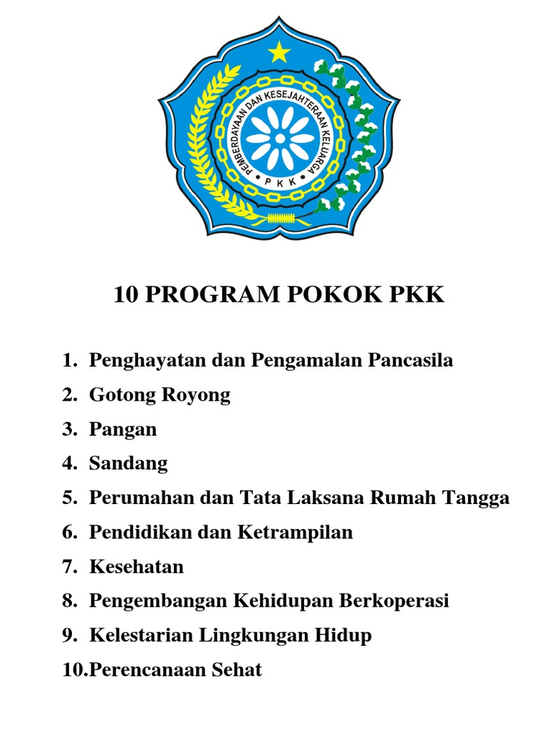 10 Program Pokok PKK | PDF