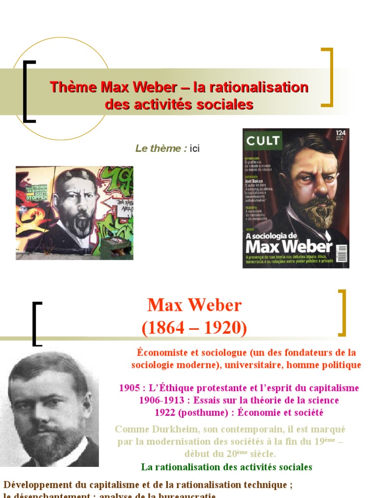 Max Weber et la Rationalisation Sociale | PDF | Max Weber | Sociologie