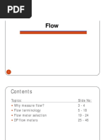 Flowmeter Selection Chart | PDF | Flow Measurement | Continuum Mechanics