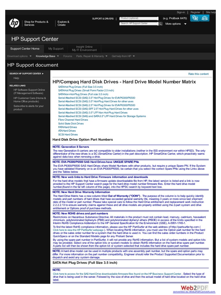 EVA Disk Matrix | PDF | Hard Disk Drive | Areas Of Computer Science