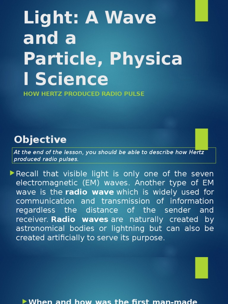 Lesson 12 | PDF | Electromagnetic Radiation | Radio Wave