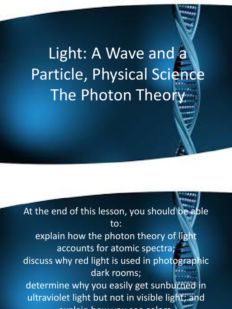 Photon Theory | PDF | Photon | Light