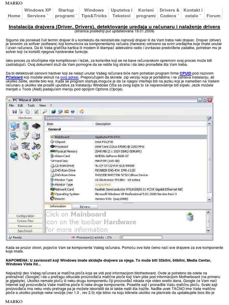 Instalacija Drajvera | PDF