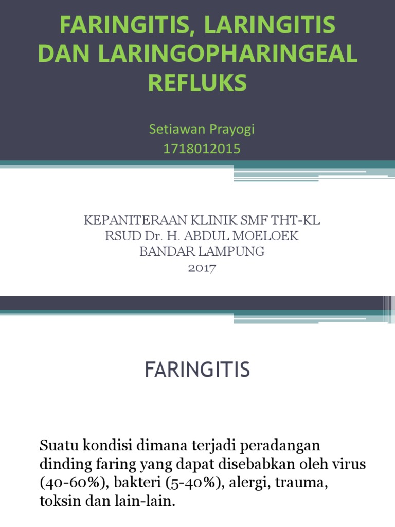 Faringitis | PDF