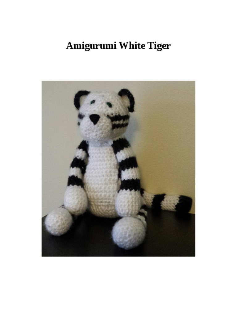 Amigurumi White Tiger Crochet Pattern | PDF | Amigurumi | Crochet