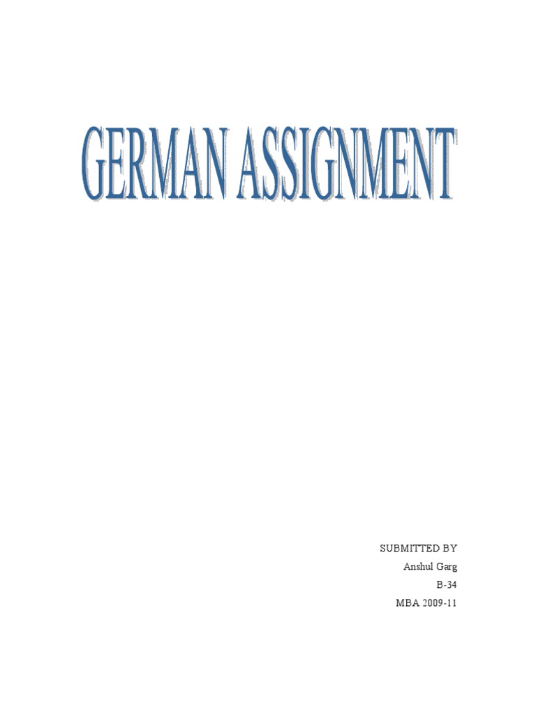 German Assignment | PDF | Politics Of Germany | Heraldry