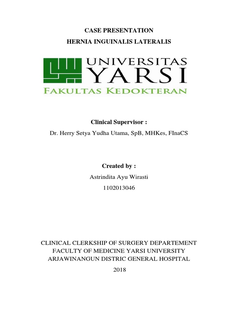 Inguinal Hernia Case Presentation | PDF | Medical Ultrasound | Medicine