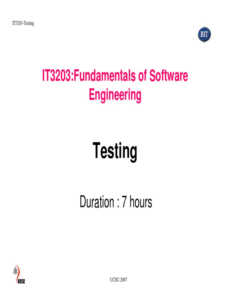 Fundamentals of Software Engineering | PDF | Software Testing | Source Code