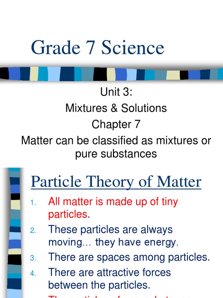 Mixtures and Solutions Part 1 | PDF | Mixture | Chemical Substances