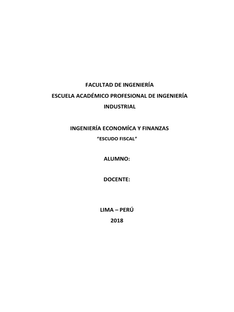 Escudos Fiscales | Descargar gratis PDF | Depreciación | Impuestos