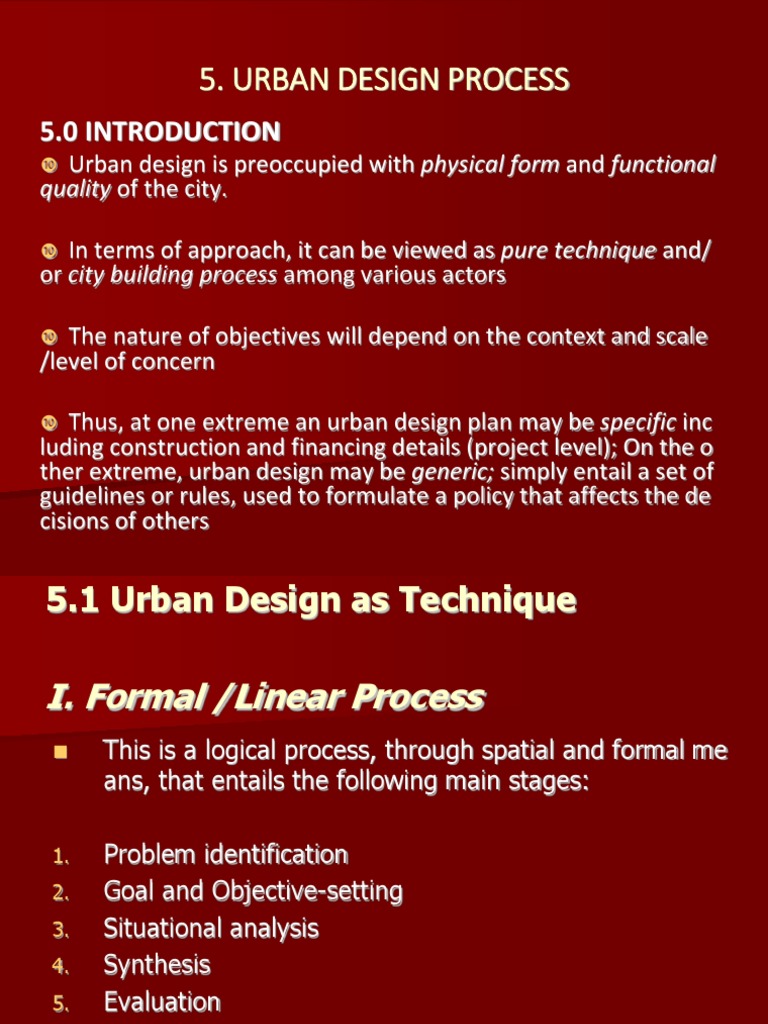 Urban Design Process Overview | PDF | City | Urban Design